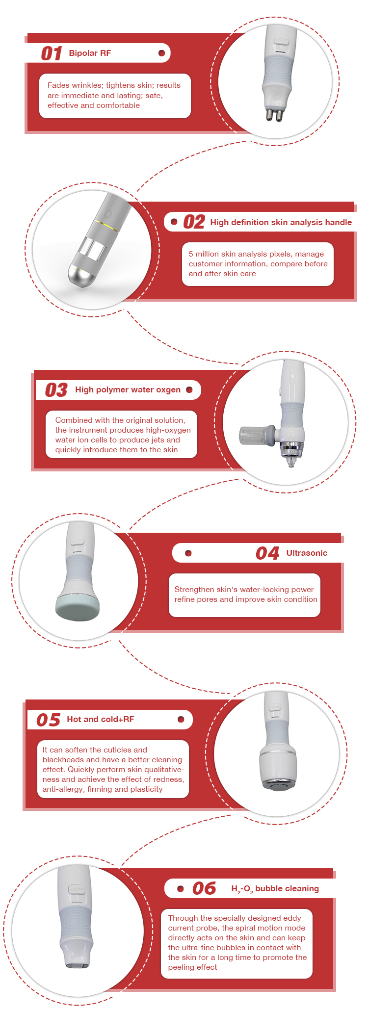 Newangie® Vertical 6 IN 1 Hydra Facial Machine - G882A-3S