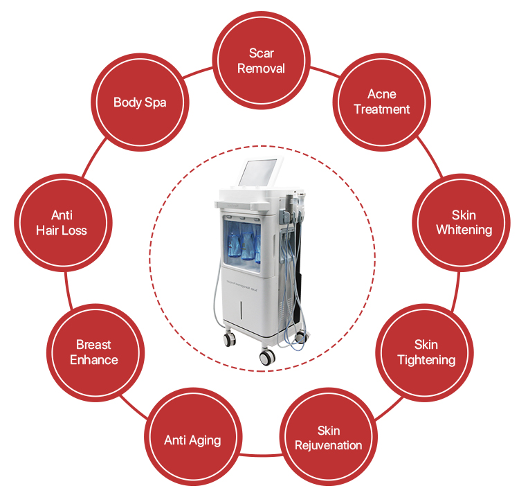 Newangie® Vertical 6 IN 1 Hydra Facial Machine - G882A-3S