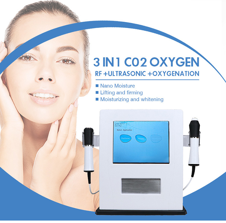 co2 bubble oxygen 3 in 1 tripolar rf facial machines SPA16 - Buy oxygen beauty rf machine ...